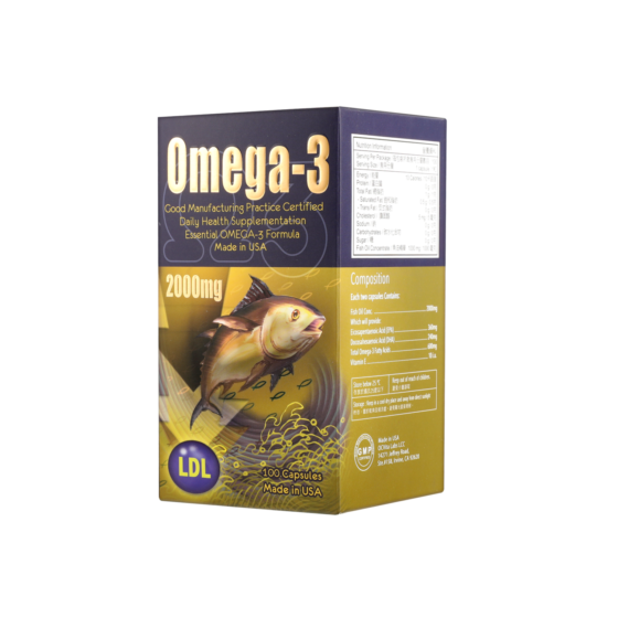 Omega-3 2000mg Capsule 100’s – 五豐藥業有限公司
