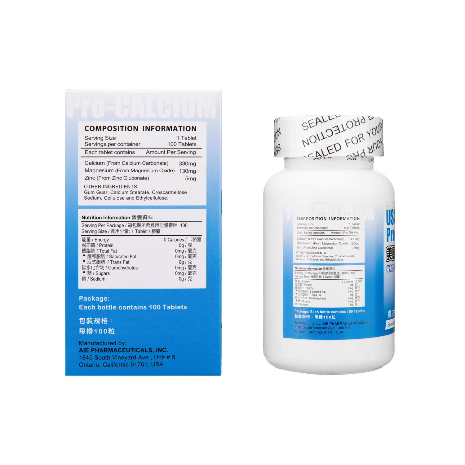 USA Pro-Calcium Tablet (Special for 19+ teenager) 100’s – 五豐藥業有限公司