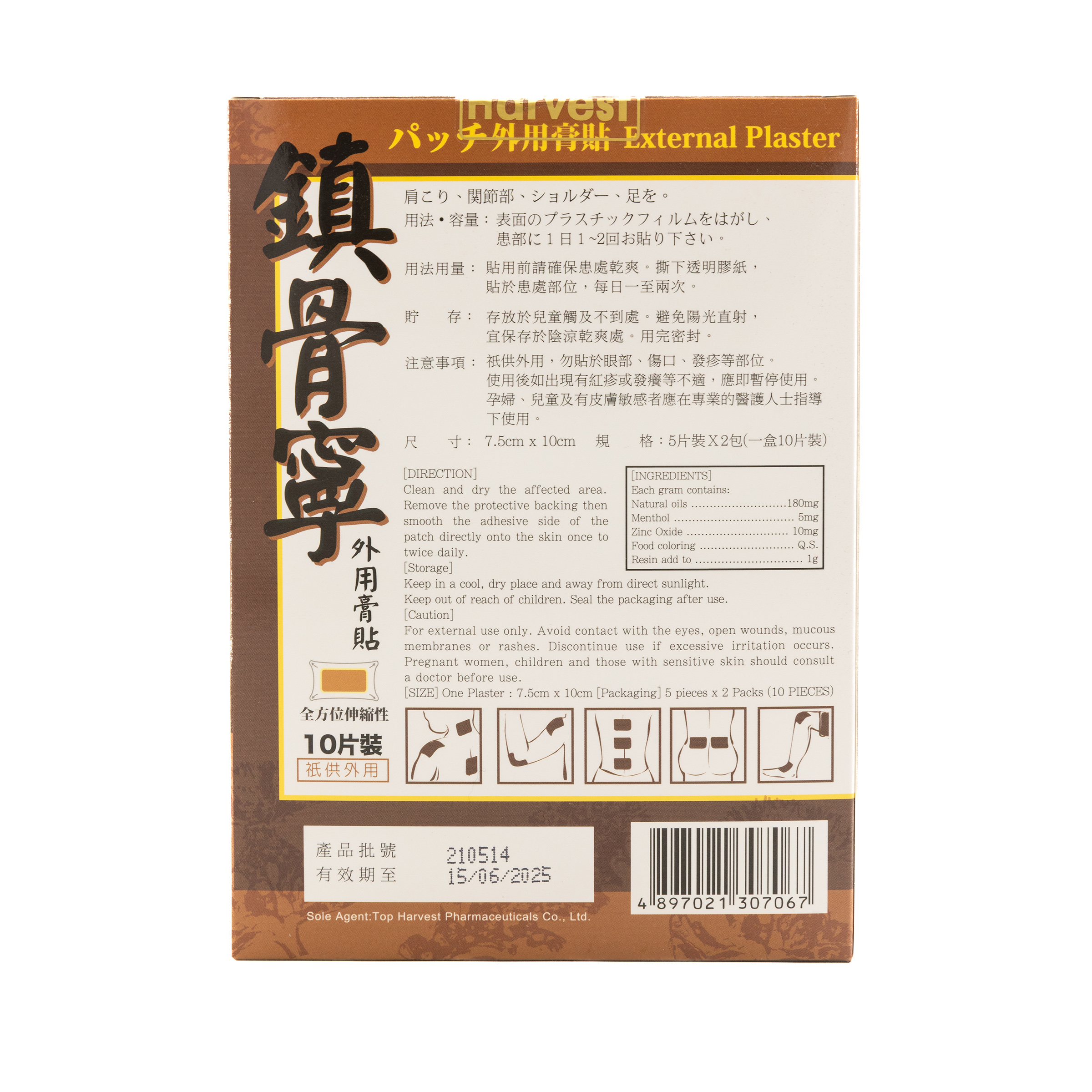 Tiger Snake External Plaster 10’s – 五豐藥業有限公司