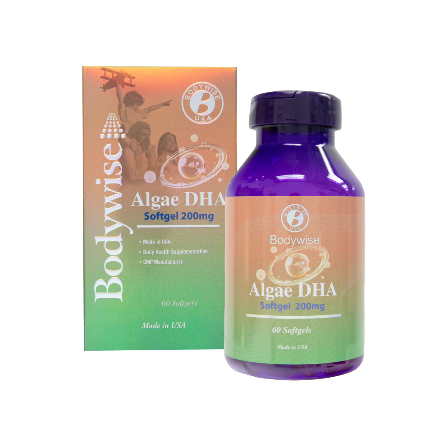 Bodywise Algae DHA 200mg Softgel 60’s – 五豐藥業有限公司