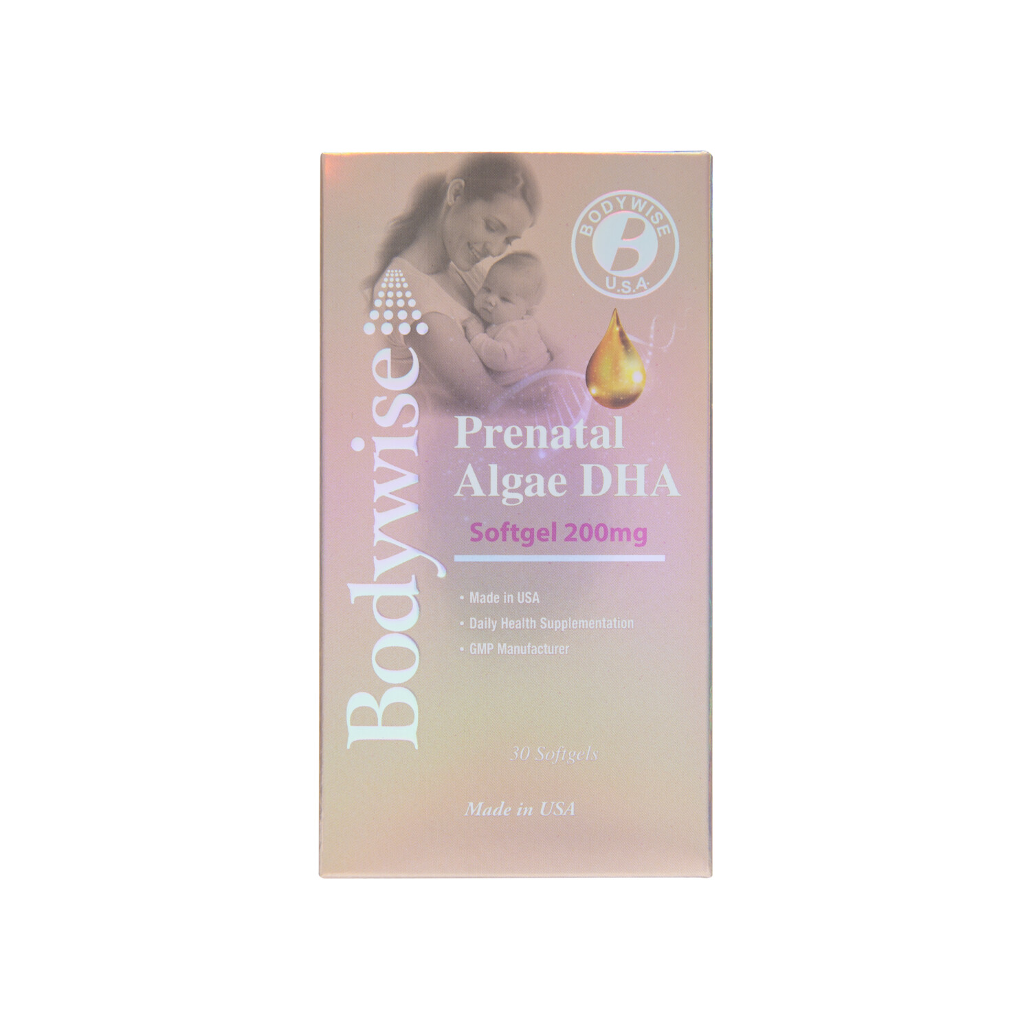 Bodywise Prenatal Algae DHA 200mg Softgel 30’s – 五豐藥業有限公司