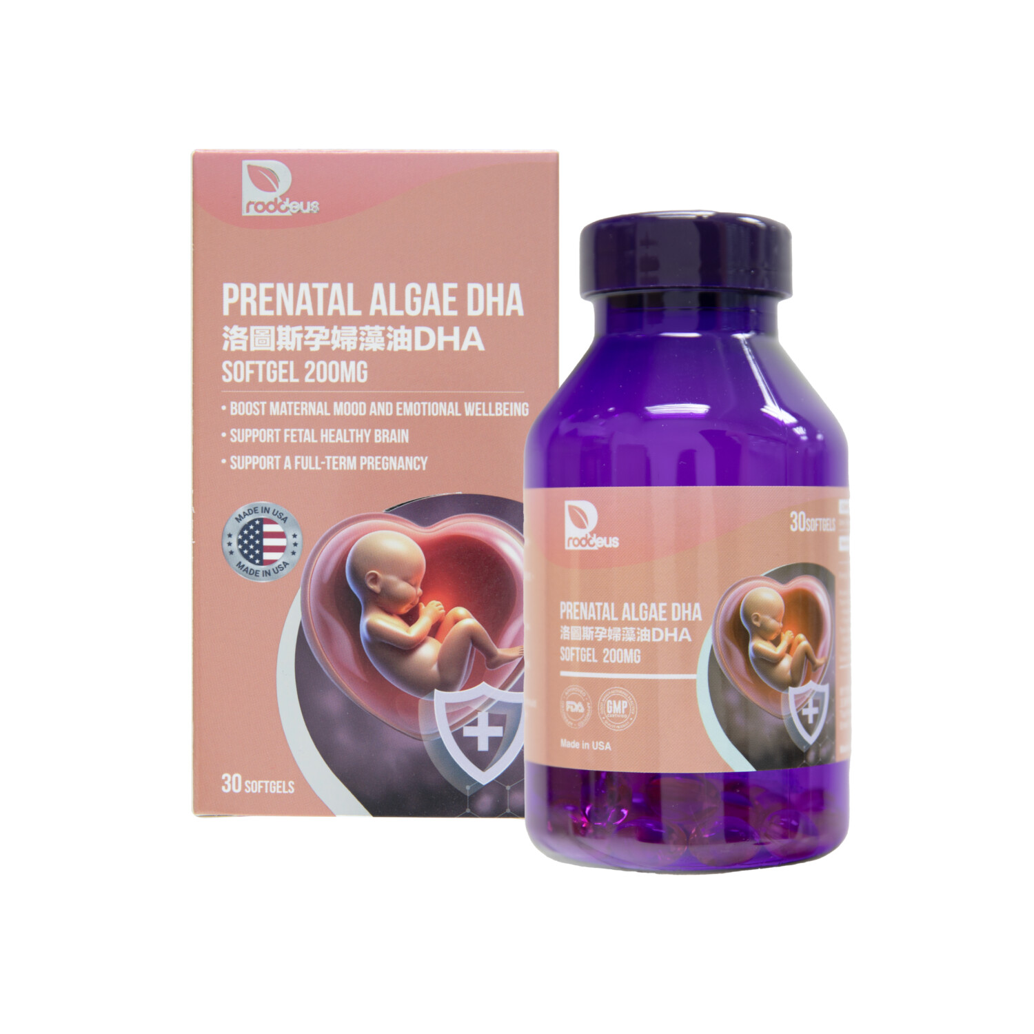 Roddeus Prenatal Algae DHA 200mg Softgel 30’s – 五豐藥業有限公司